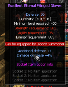 Seed Items List (Socket items) - Fort Mu Guide - MuOnline Tutorials
