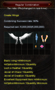 2nd Level Wings MuOnline - How to create? Guide step by step